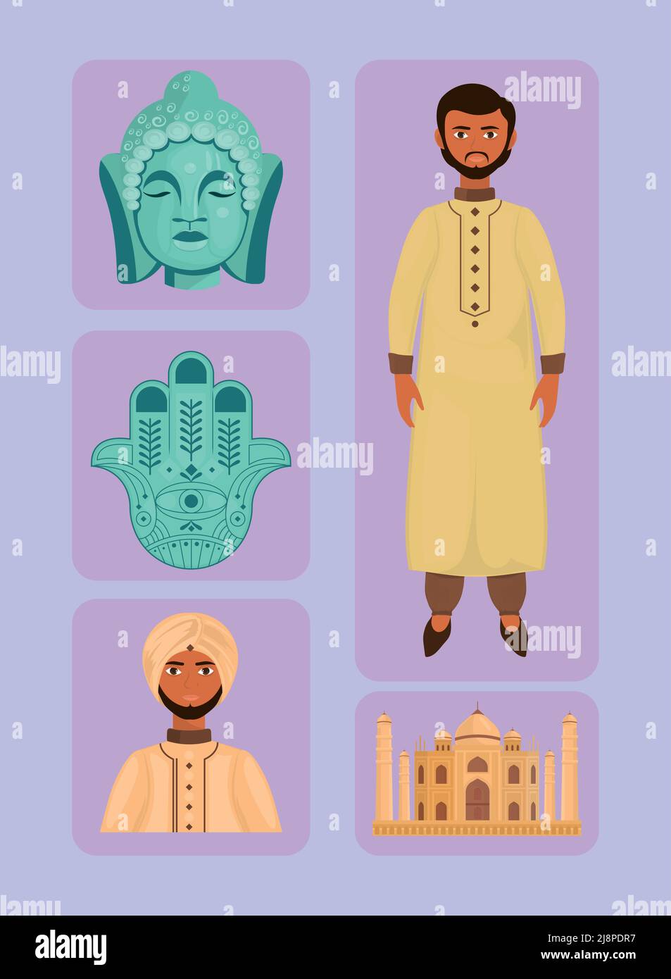 icons indian character Stock Vector Image & Art - Alamy
