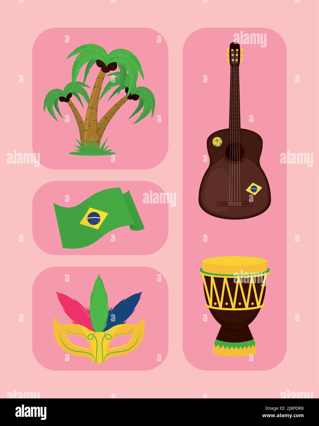 set of brazil Stock Vector Image & Art - Alamy
