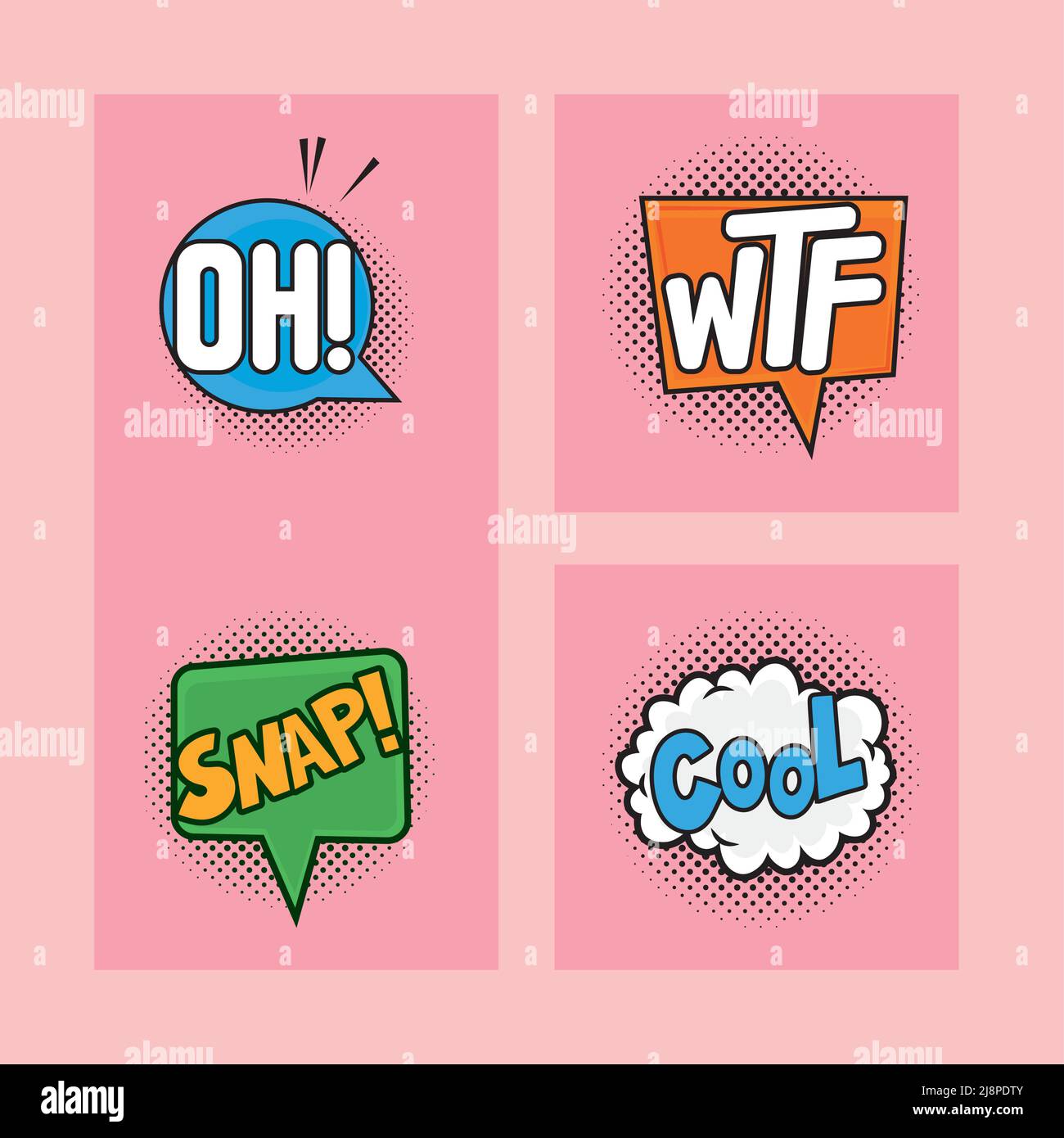 set comic pop art Stock Vector Image & Art - Alamy