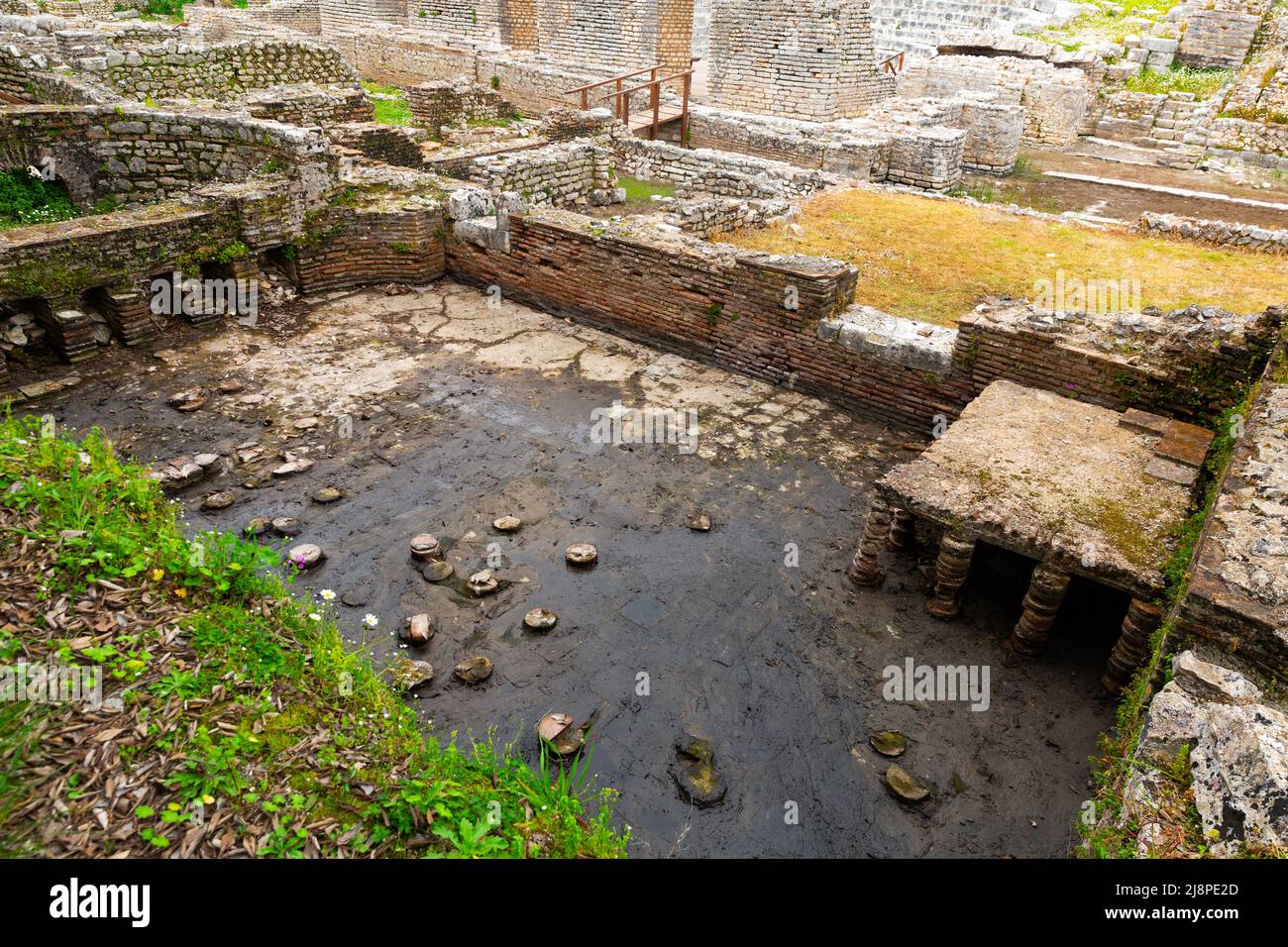 Roman baths (Thermae) of the 2th century A.D. ancient city in south ...