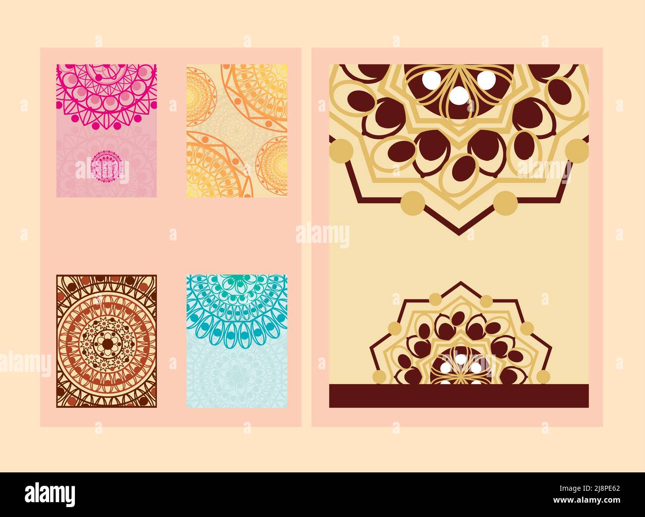 icons mandalas template Stock Vector Image & Art - Alamy