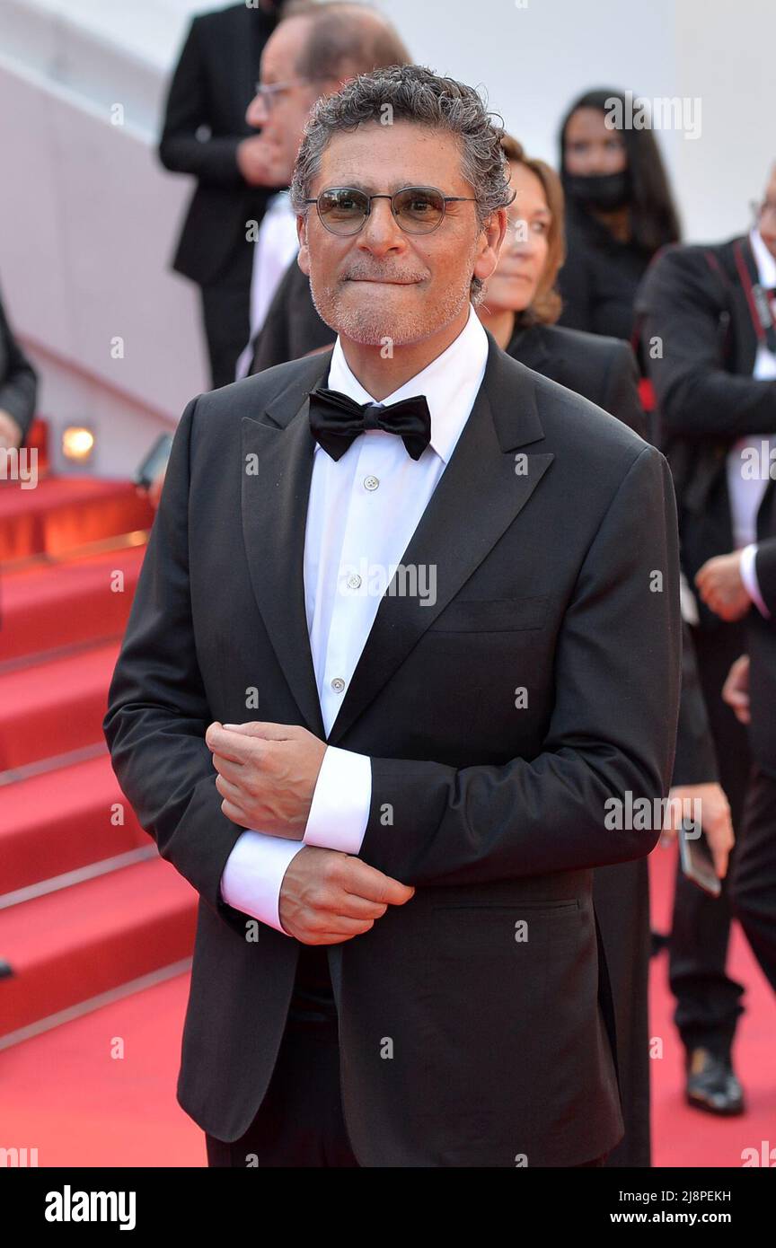 Cannes, France. 17th May, 2022. The actor Pascal Elbe attends the ...