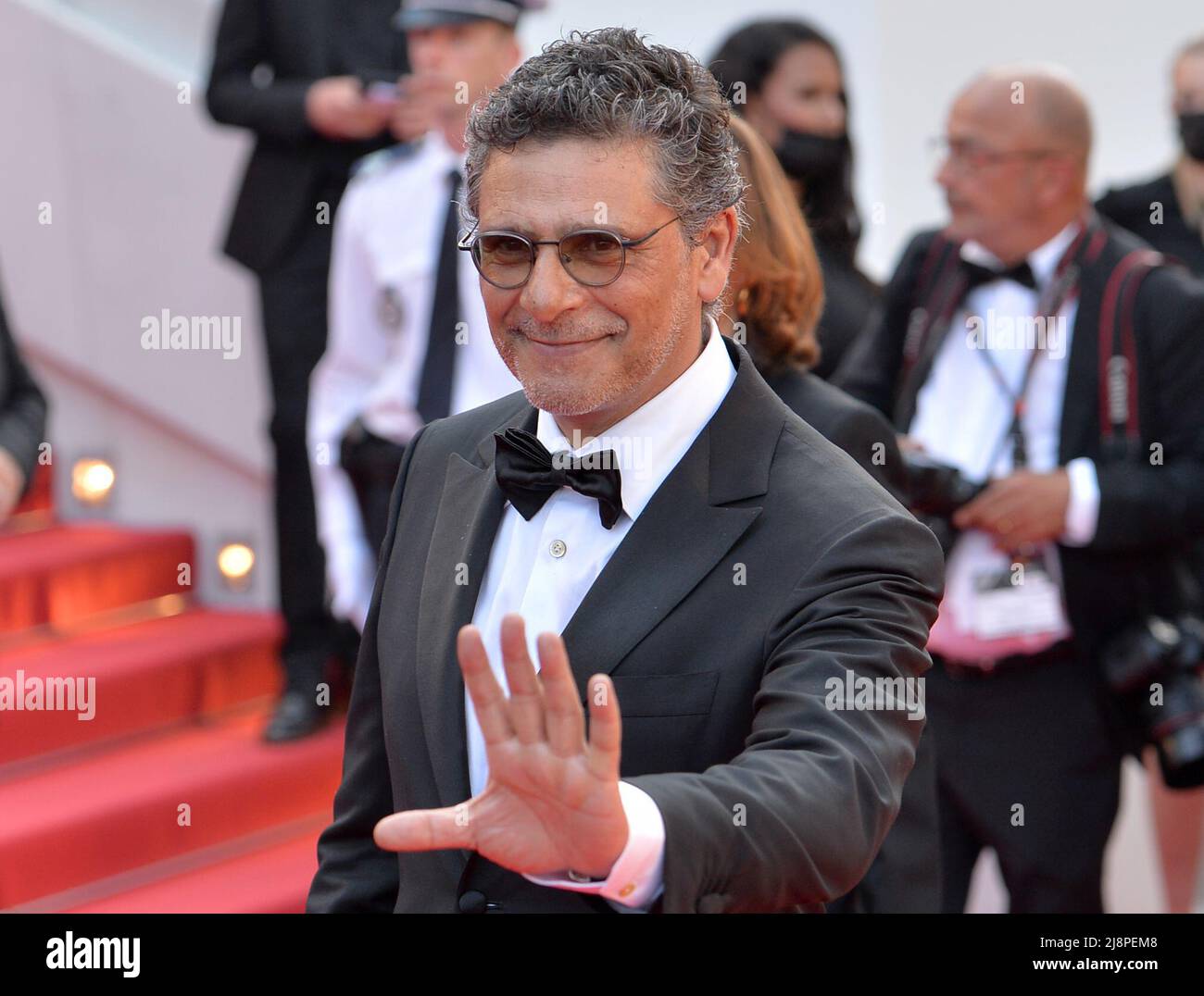 Cannes, France. 17th May, 2022. The actor Pascal Elbe attends the ...