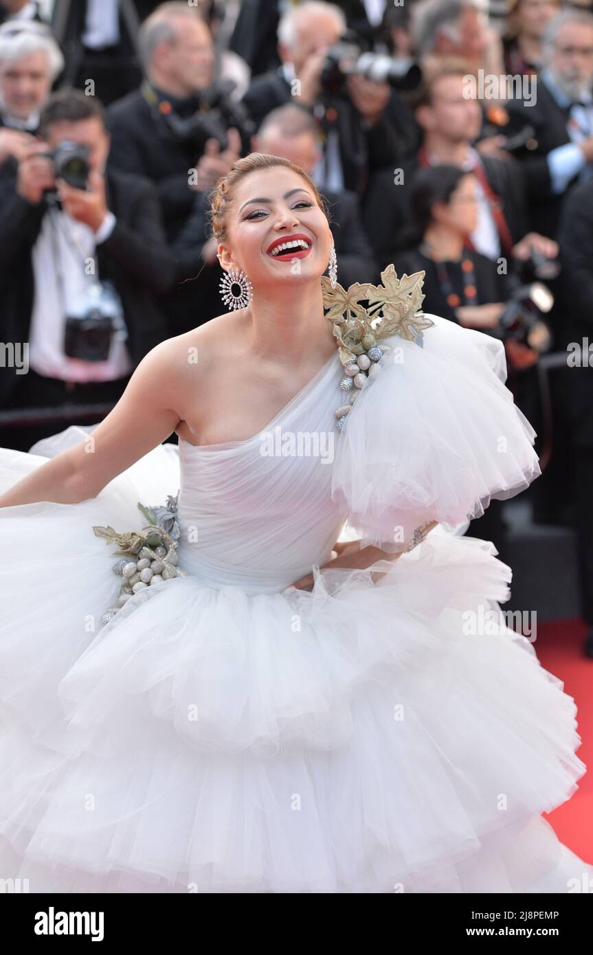 Cannes, France. 17th May, 2022. Urvashi Rautela, actress and model ...
