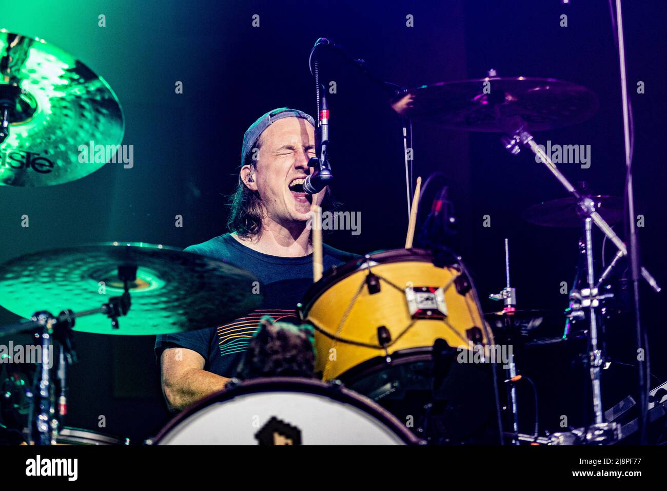 Milan Italy 13 May 2022 the Wombats english indie rock band by Matthew ...