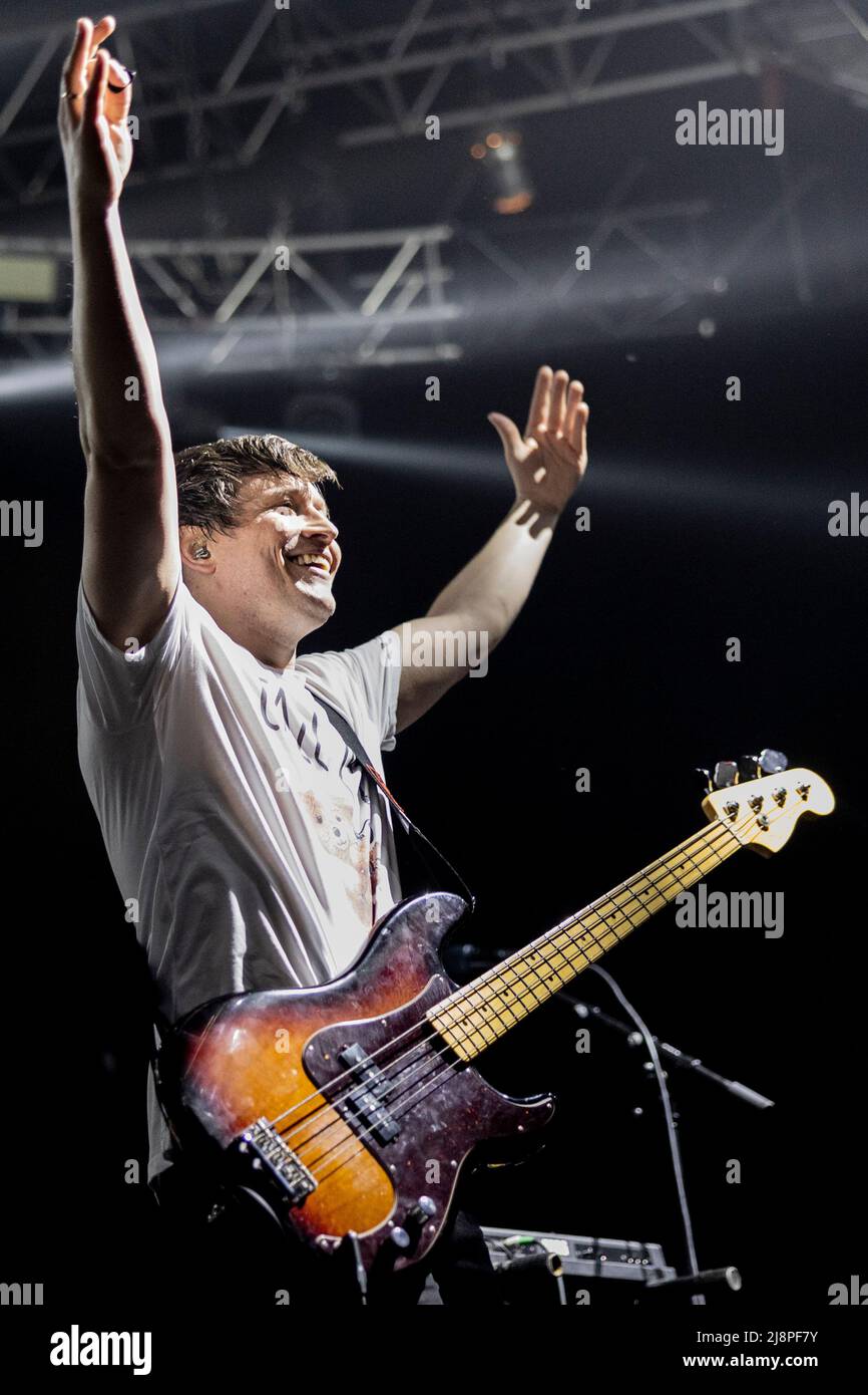 Milan Italy 13 May 2022 the Wombats english indie rock band by Matthew ...