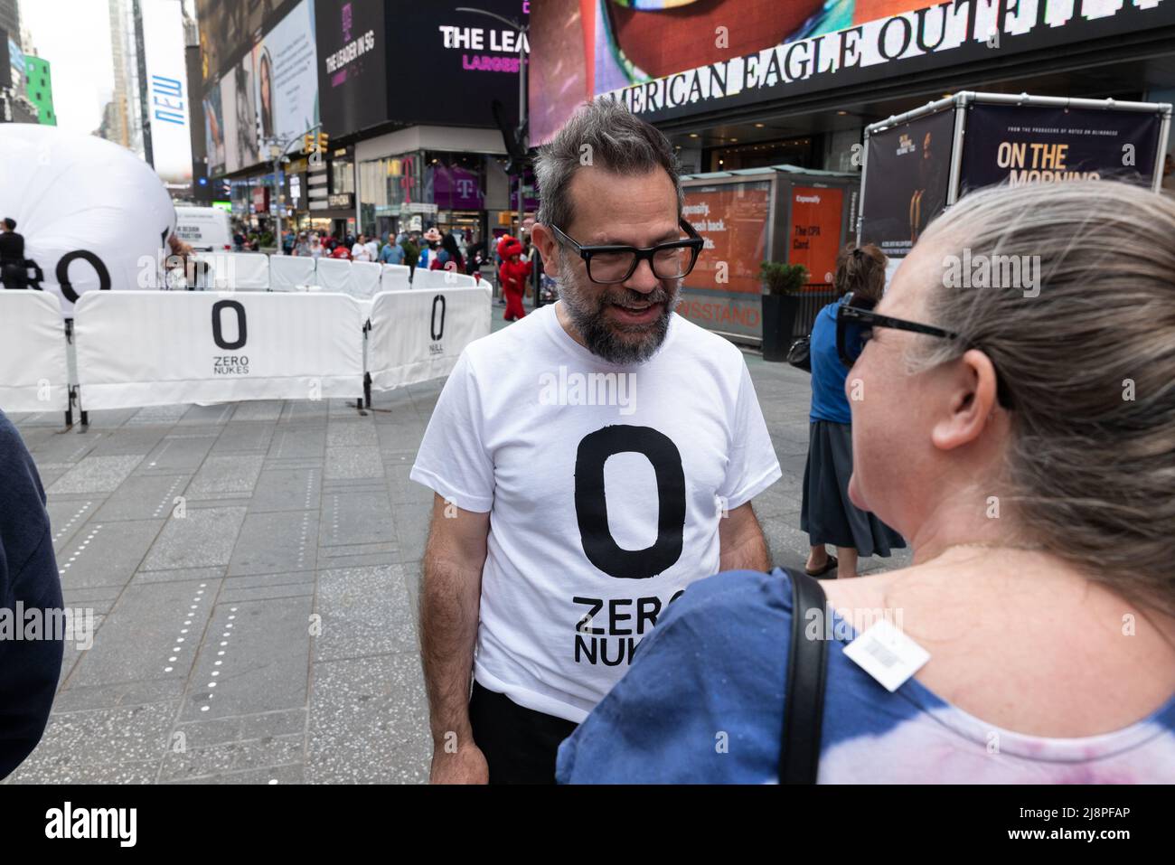 New York, New York, USA. 17th May, 2022. Artist PEDRO REYES stands ...