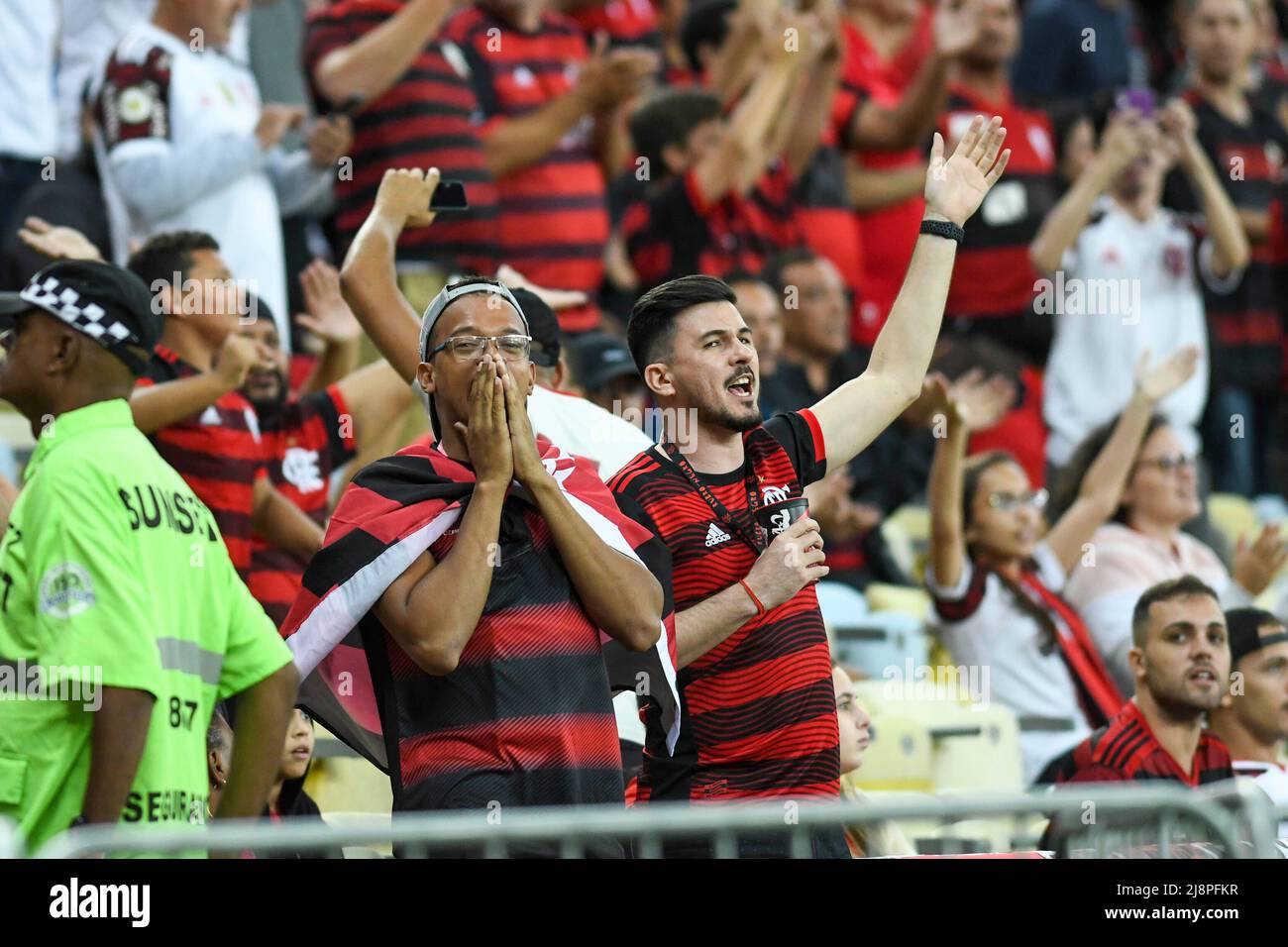 Rio De Janeiro, Brazil. 17th May, 2022. Fans during Flamengo x ...