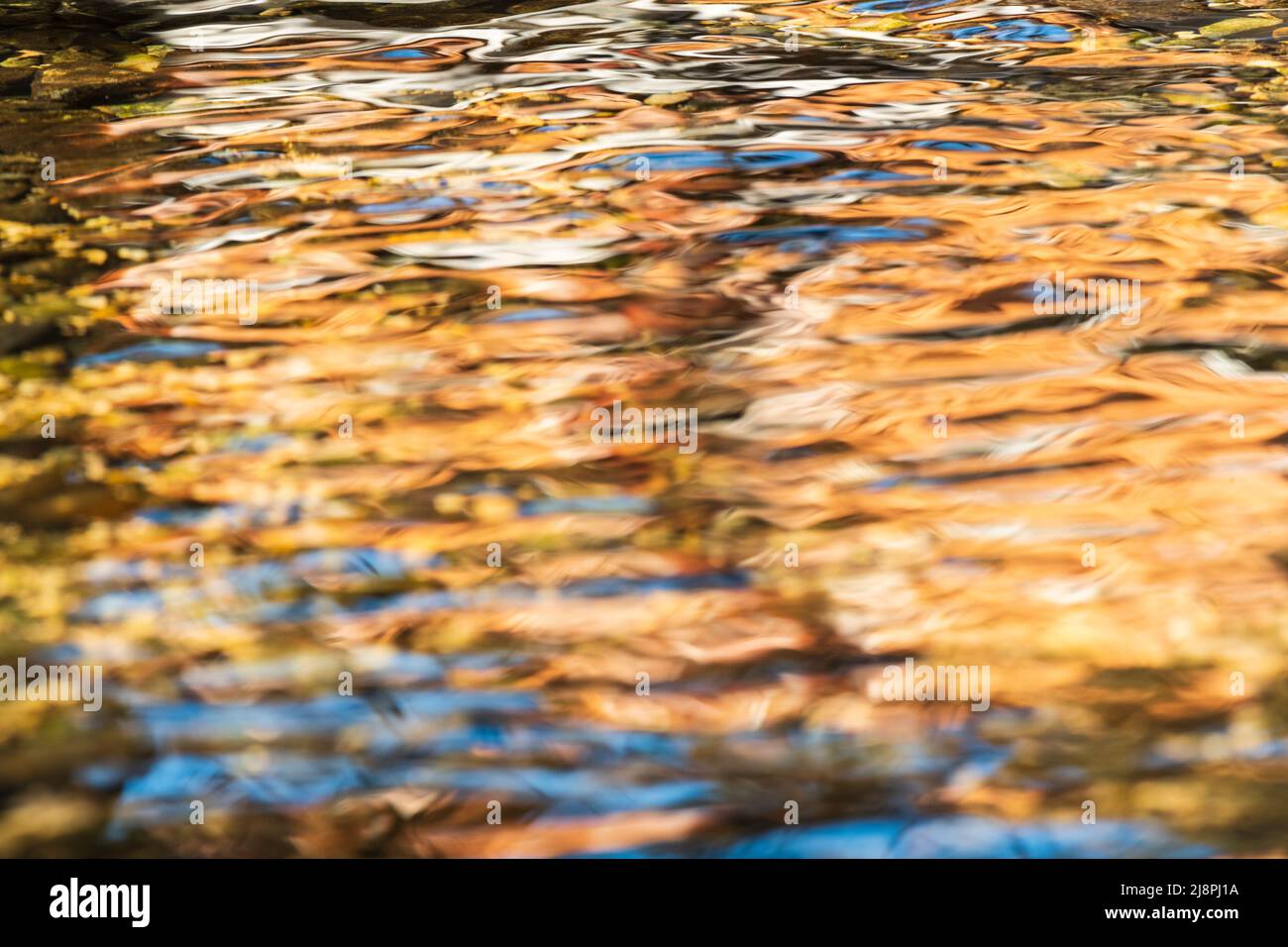 sunlight reflection on water creating abstract art Stock Photo - Alamy