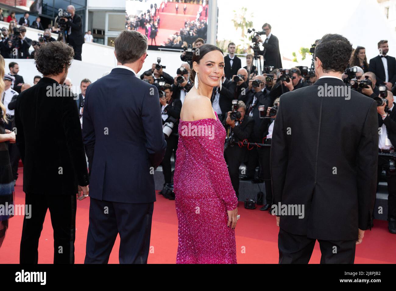 Cannes, France. 17th May, 2022. Matilda Anna Ingrid Lutz, Romain Duris ...