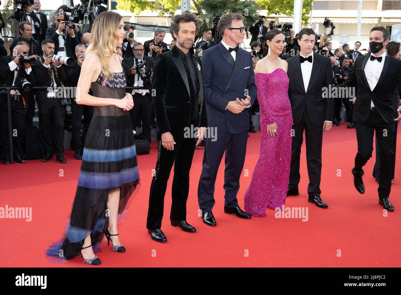 Cannes, France. 17th May, 2022. Matilda Anna Ingrid Lutz, Romain Duris ...
