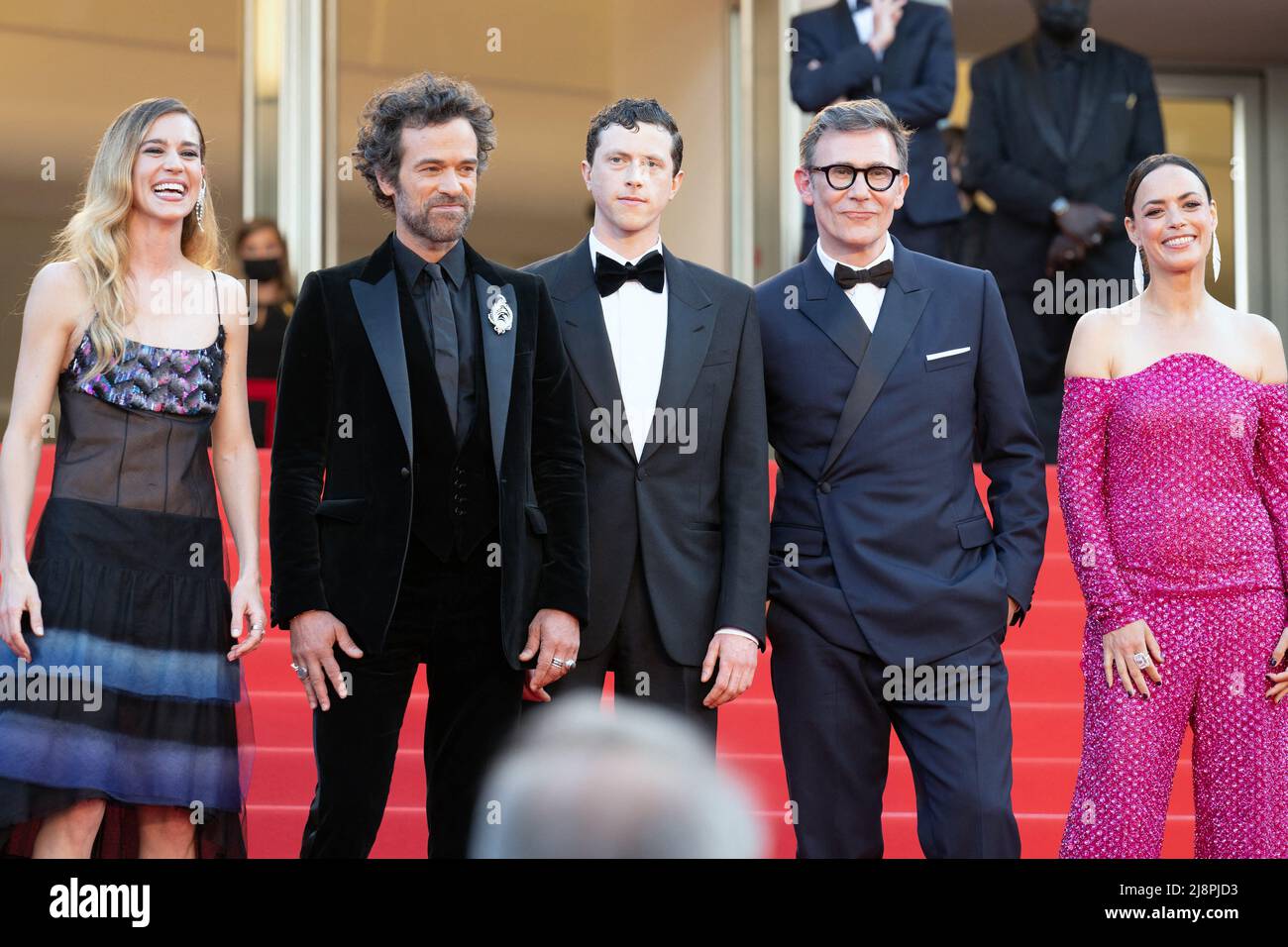 Cannes, France. 17th May, 2022. Matilda Anna Ingrid Lutz, Romain Duris ...