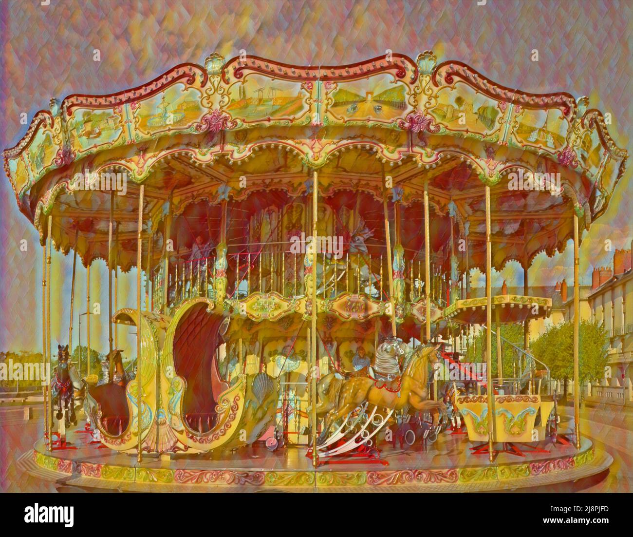 Fairground ride drawing hi-res stock photography and images - Alamy