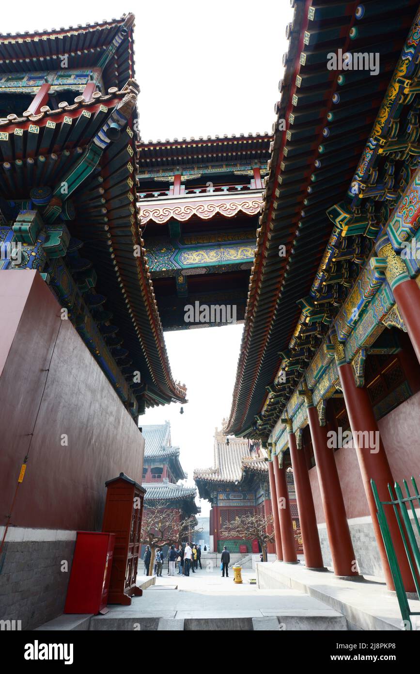 The beautiful Lama Temple in Beijing, China Stock Photo - Alamy