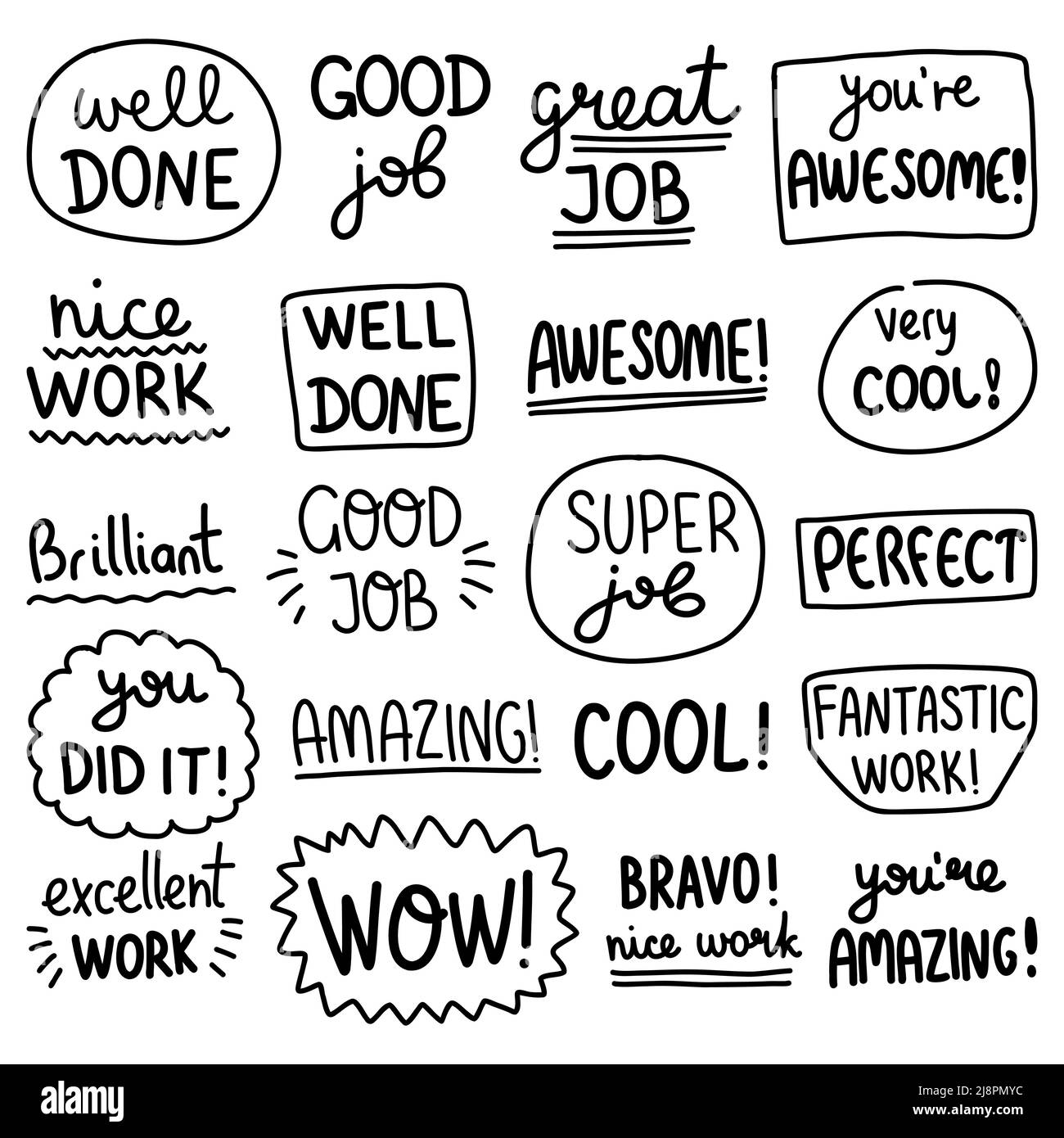 Good job stickers hi-res stock photography and images - Alamy