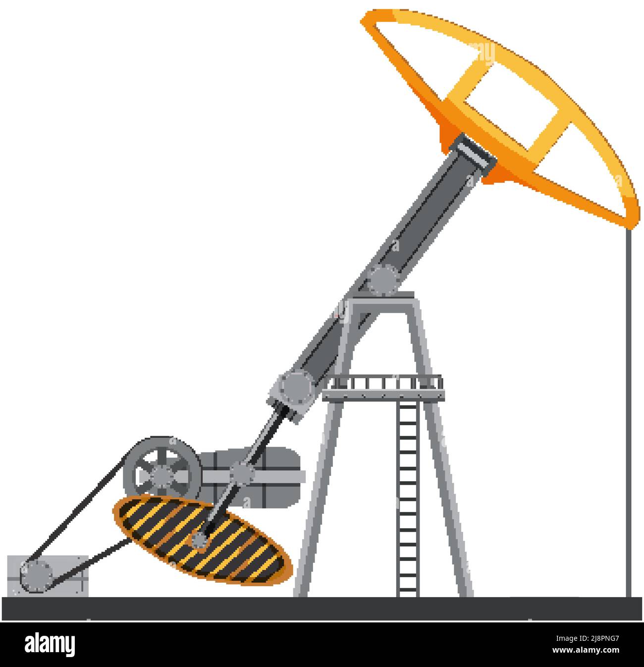 Oil drilling rig isolated illustration Stock Vector Image & Art - Alamy