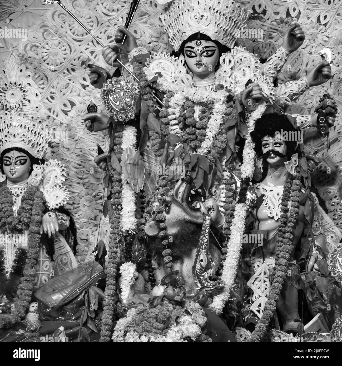 Durga puja Black and White Stock Photos & Images - Alamy