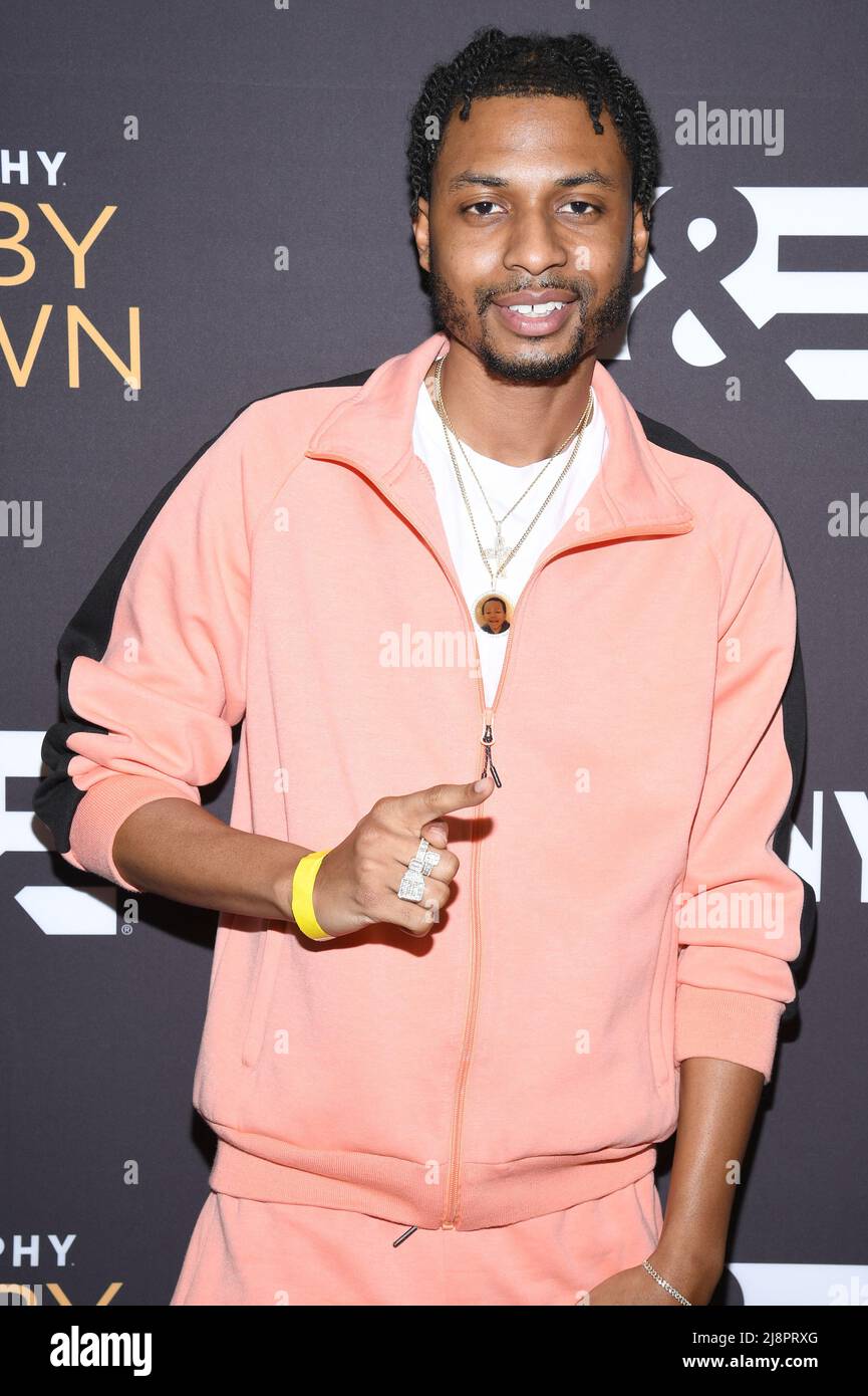 Singer Deon Young attends the "Biography: Bobby Brown” and "Origins Of ...