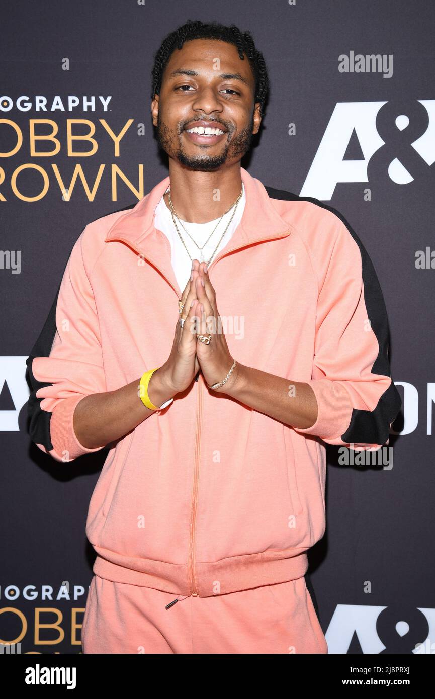 Singer Deon Young attends the "Biography: Bobby Brown” and "Origins Of ...