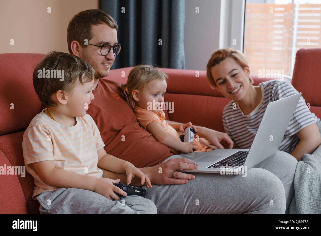 Family gadgets hi-res stock photography and images - Alamy