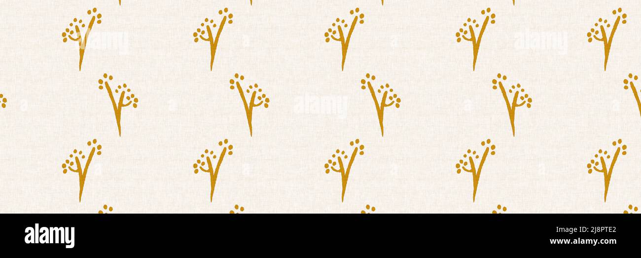 Gender neutral foliage leaf seamless raster border. Simple whimsical 2 ...