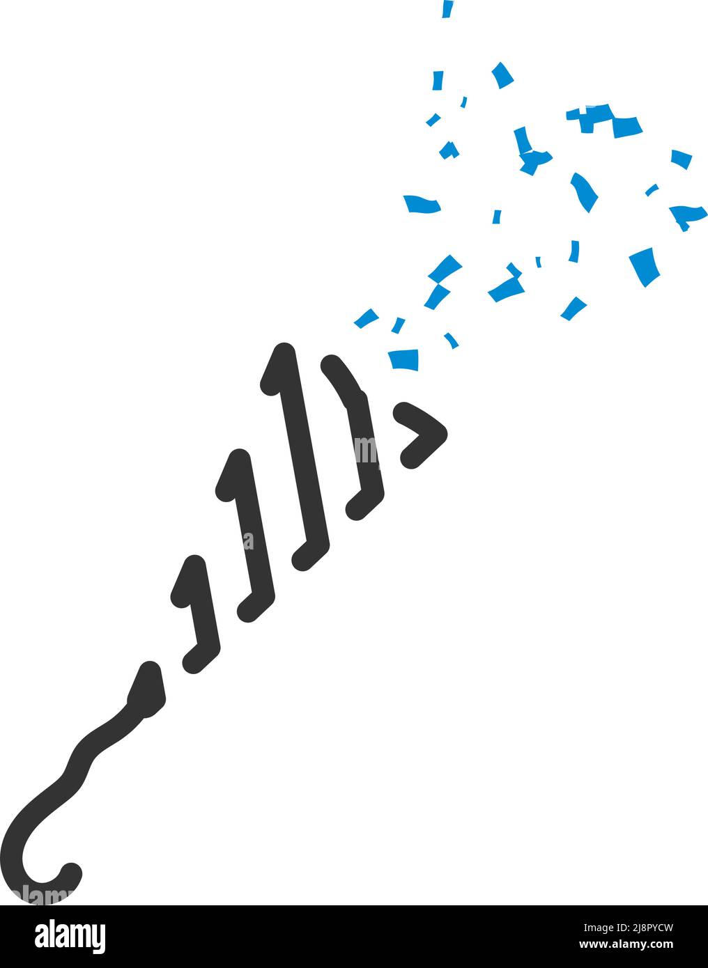 Party Petard Icon. Editable Bold Outline With Color Fill Design. Vector ...