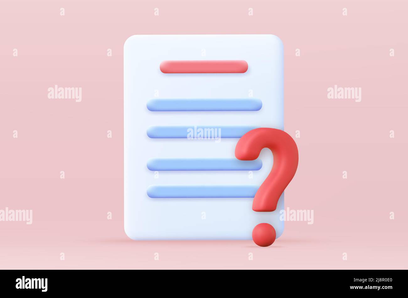 Question paperwork Stock Vector Images - Alamy