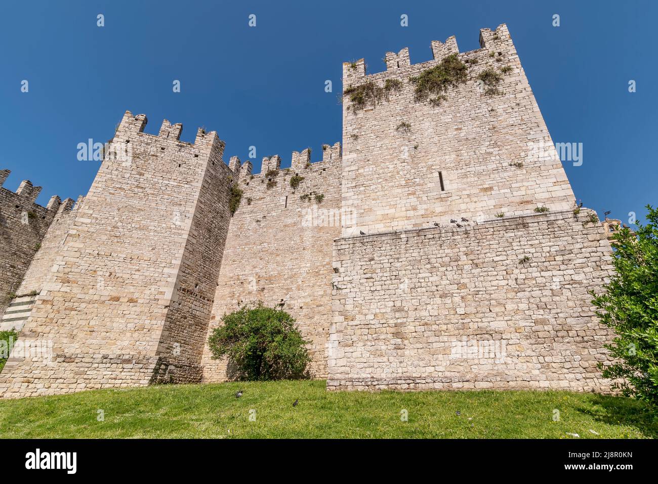 A glimpse of the ancient Emperor's Castle in the historic center of ...