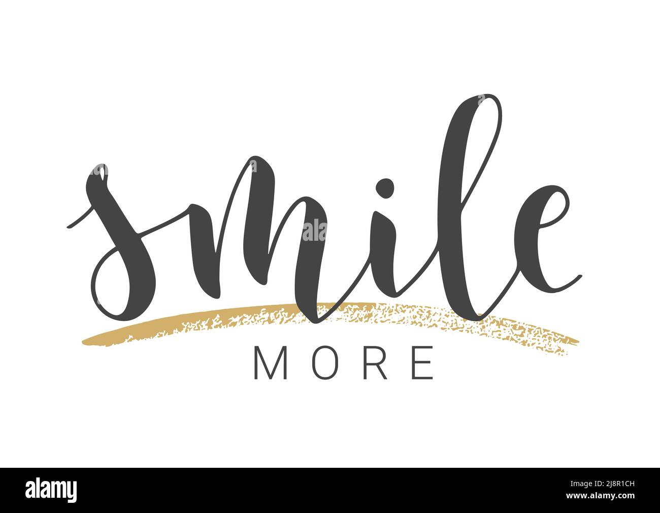 Vector Stock Illustration. Handwritten Lettering of Smile More ...