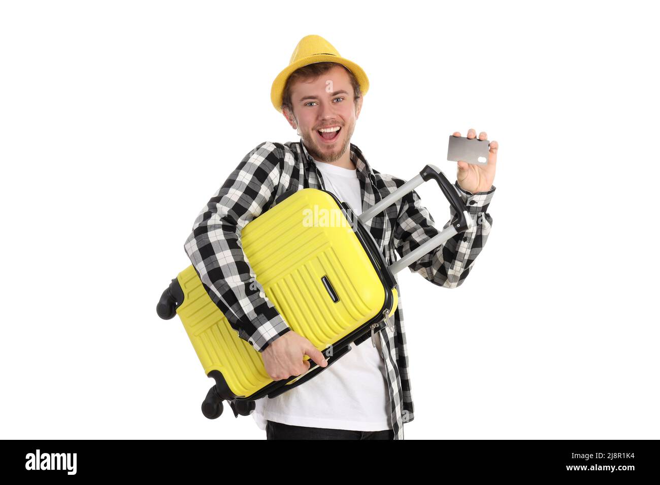 Concept of people, young man isolated on white background Stock Photo ...