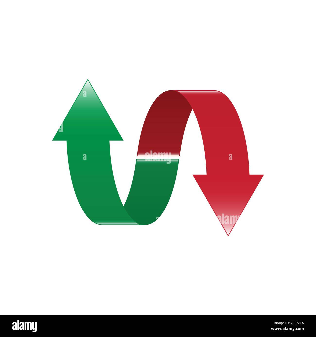 Up and down or rise and fall arrow Stock Vector Image & Art - Alamy
