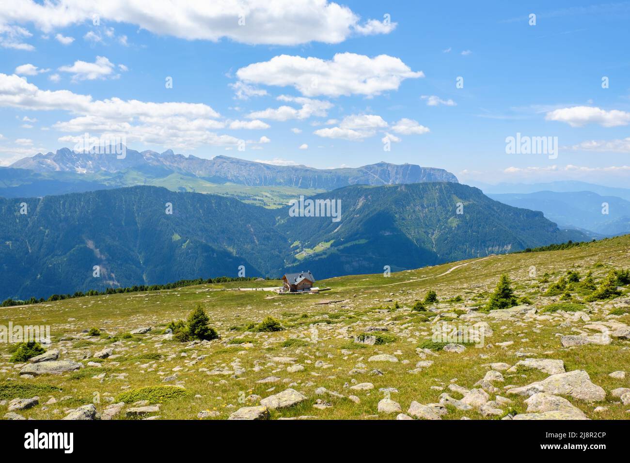 Aerial view mountain hut house hi-res stock photography and images - Alamy