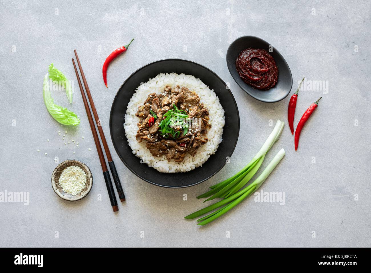 Bulgogi , traditional korean dish Stock Photo - Alamy