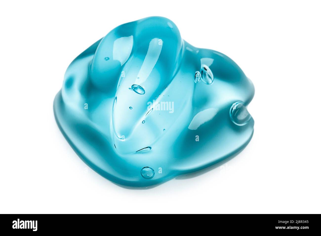 Cosmetic cream transparent liquid gel serum texture with micro bubble ...