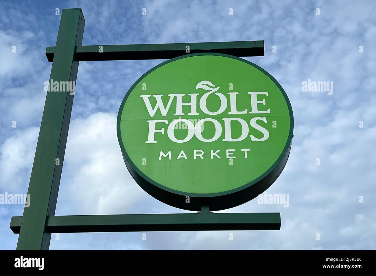 A Whole Foods market grocery store sign, Sunday, May 15, 2022, in ...