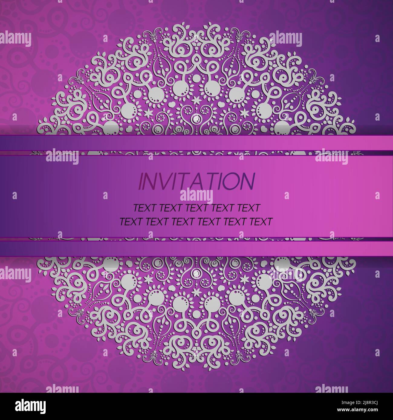 Invitation card, elegance pink-purple background Stock Vector Image ...