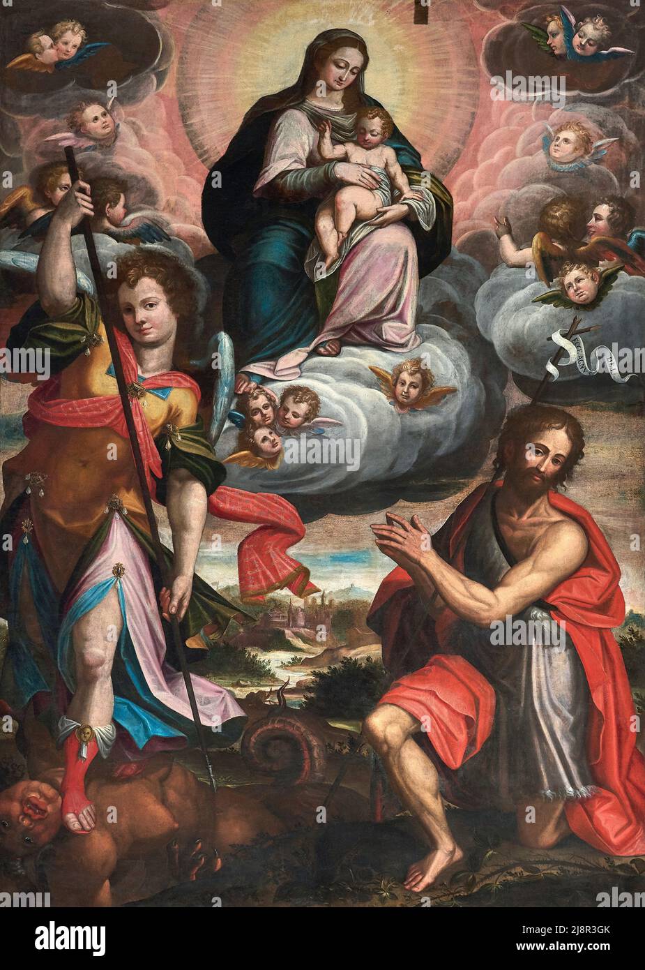 Madonna con bambino e san giovanni battista hi-res stock photography and images - Alamy