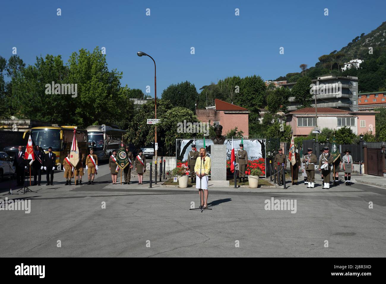 Cassino, Italia. 18 maggio 2022. Il discorso dell'ambasciatrice Anna ...