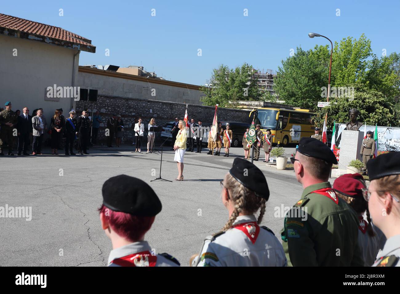 Cassino, Italia. 18 maggio 2022. Il discorso dell'ambasciatrice Anna ...