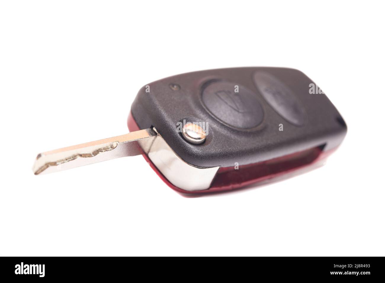 New car key isolated on white Stock Photo - Alamy
