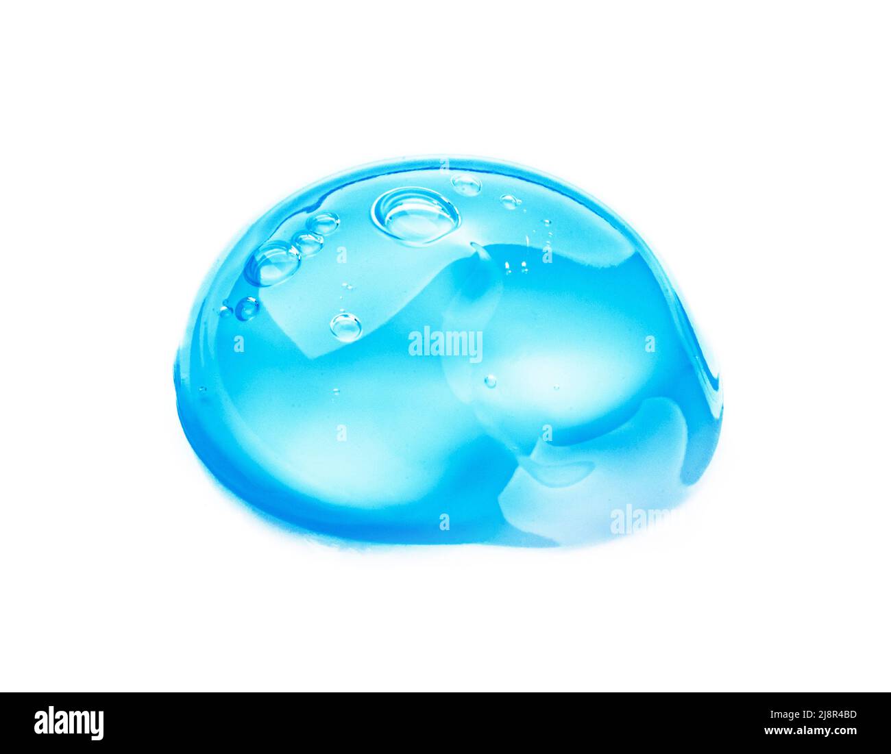 Cosmetic Cream Gel Texture Isolated On White Background. Close Up Of ...