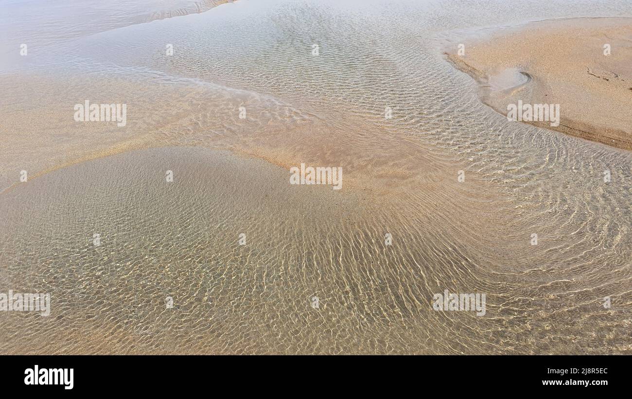 Patterns and textures of sea and sand Stock Photo - Alamy
