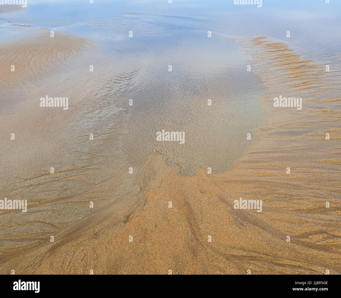 Patterns and textures of sea and sand Stock Photo - Alamy