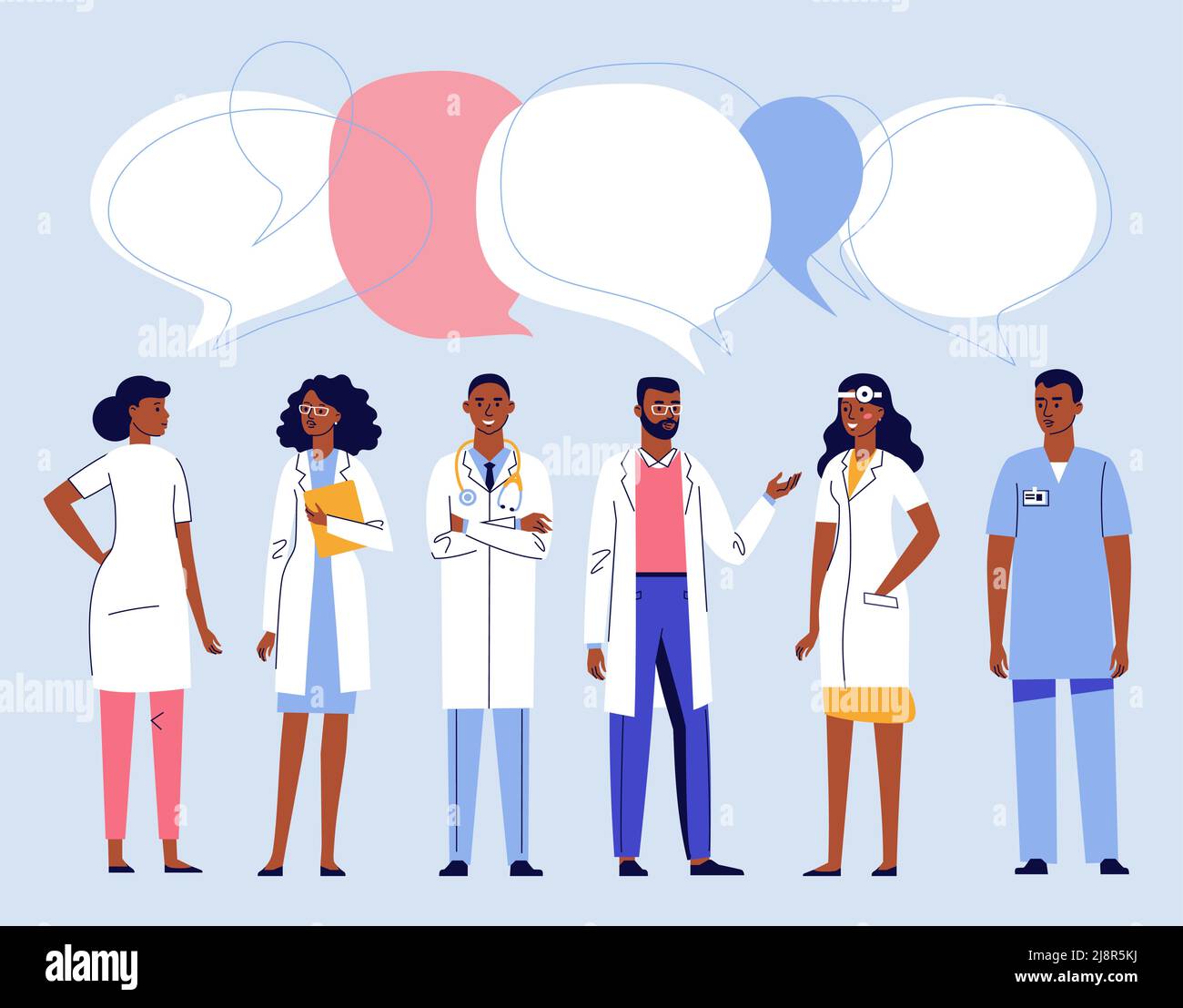Medical team meeting in Stock Vector Images - Alamy