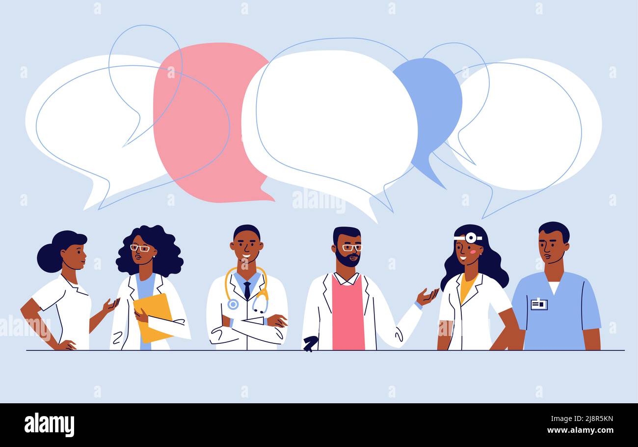 Medical team meeting in Stock Vector Images - Alamy