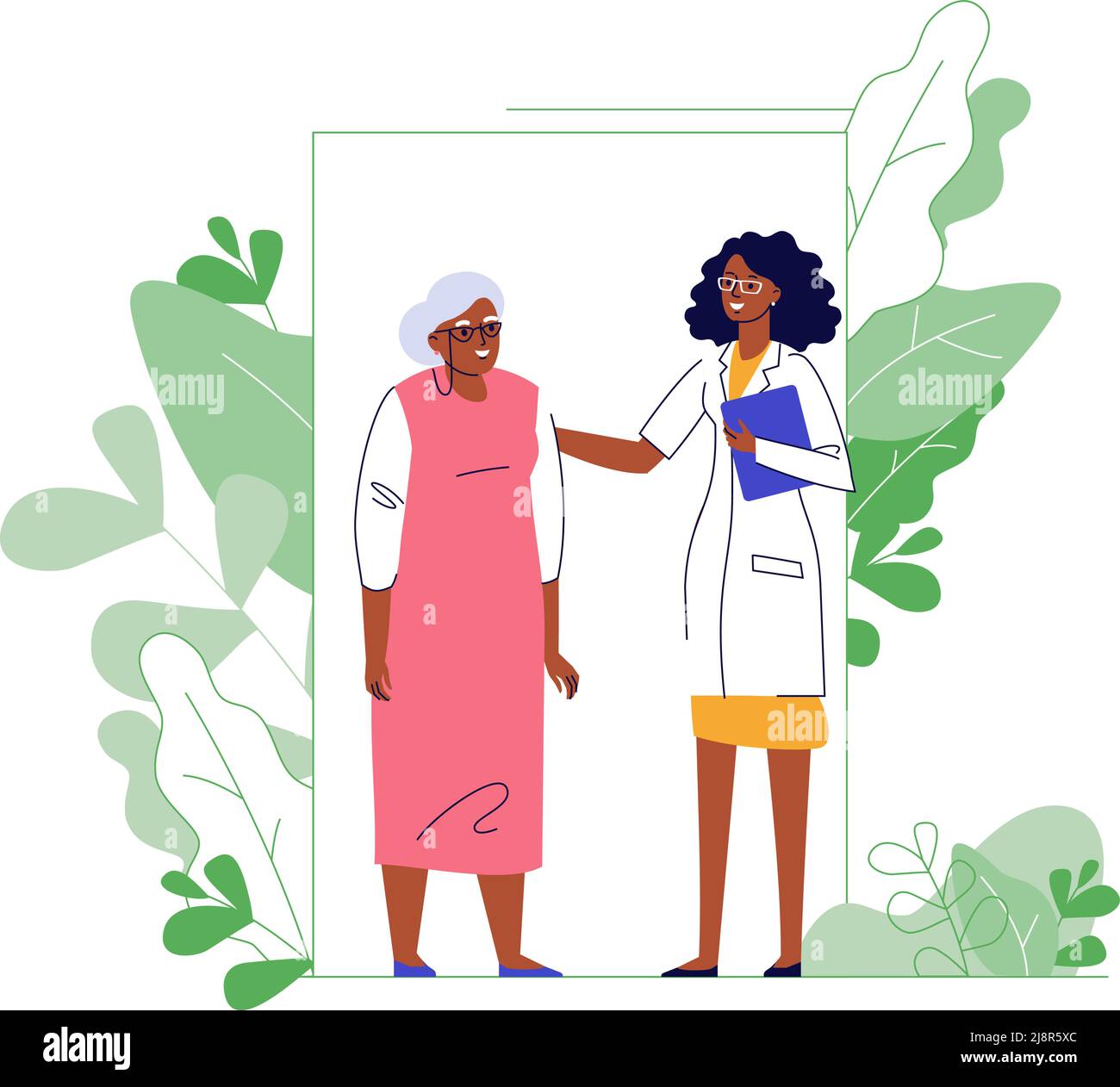 Doctor old woman design Stock Vector Images - Alamy