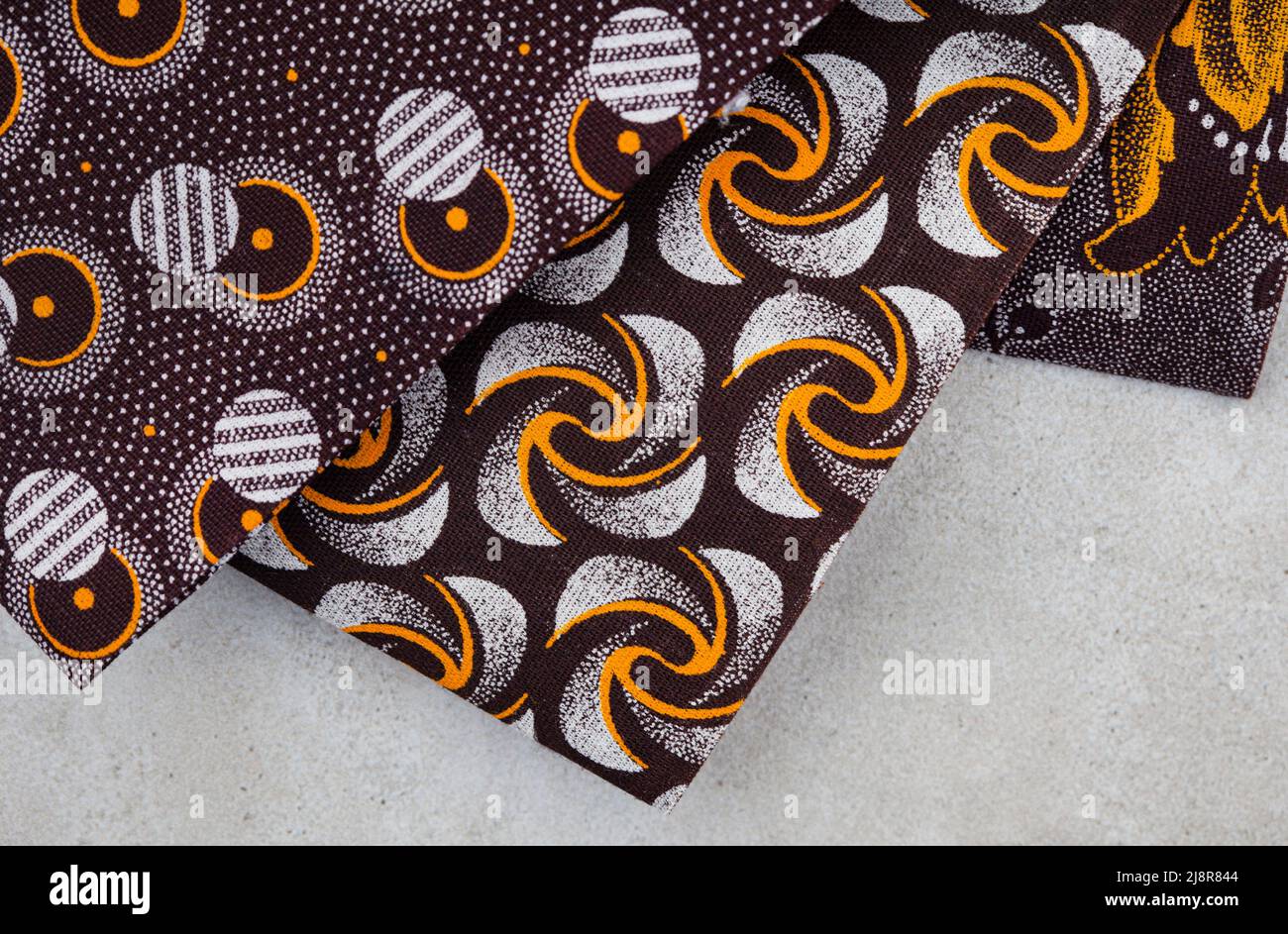 Shweshwe, an iconic printed cotton fabric from South Africa Stock Photo ...