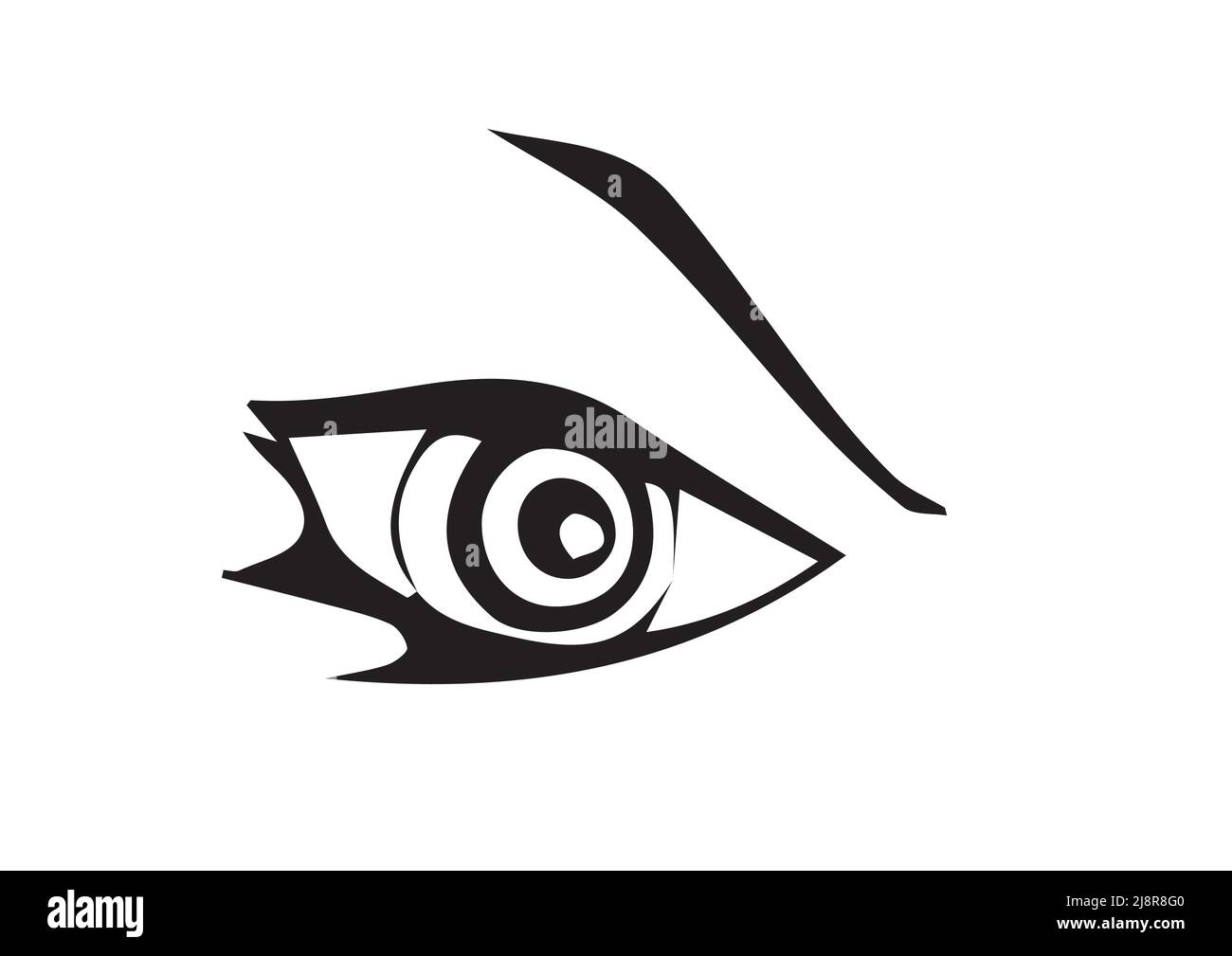 illustration of an eye in vector arts Stock Vector Image & Art - Alamy