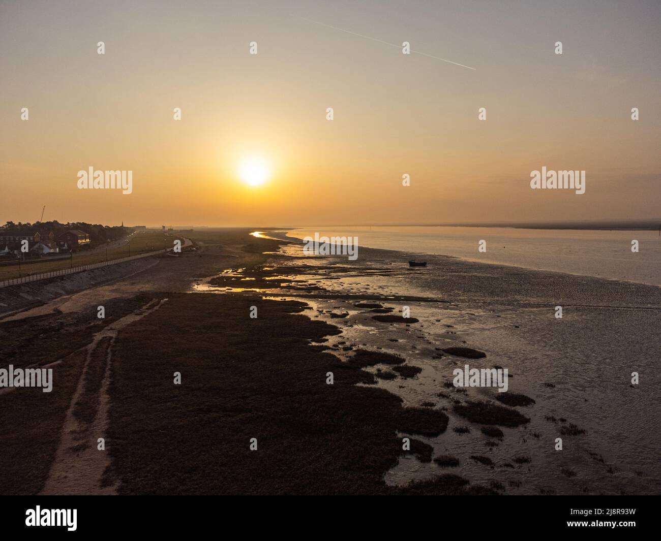 Sunrise at Lytham Stock Photo - Alamy