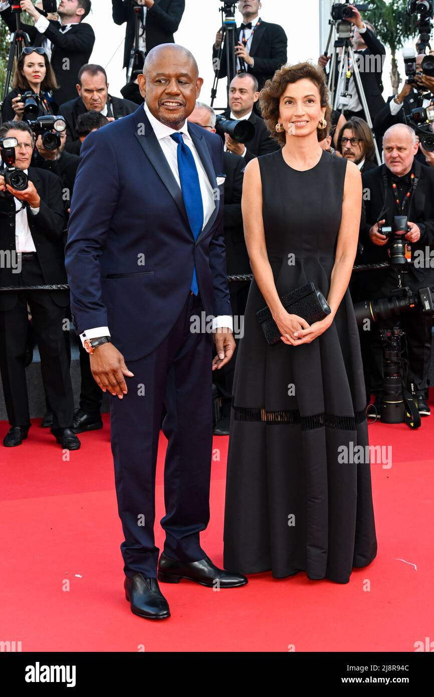 Forest Whitaker , Audrey Azoulay 75th Cannes Film Festival Opening red ...